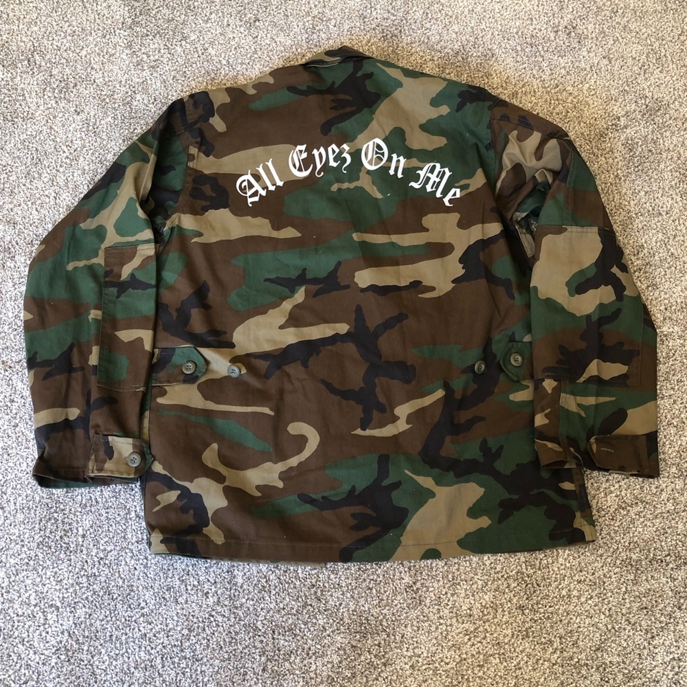 Tupac ‘All Eyez On Me’ Camo Army Jacket - Gem